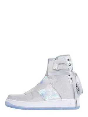 Nike Force 1 Rebel Xx High Top Sneakers - Silver