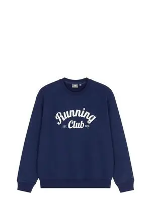 NEW BALANCE Fleece Crew Sweater - Blue/white