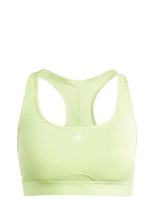 Adidas Powerreact Training Medium-support Bra - Green