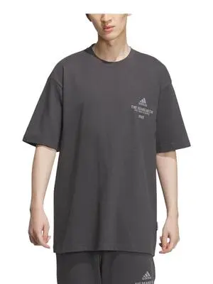 Adidas Verbiage T-shirts 'grey White - Grey/white