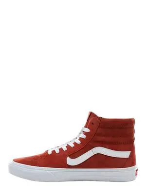 VANS Sk8-hi Suede High Top Sneakers - Red