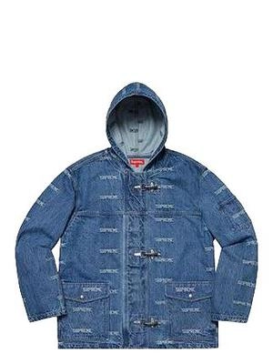 Supreme Supreme Logo Denim Turnout Jacket Blue