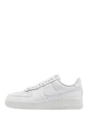 Nike Force 1 Low Pebble Croc Sneakers - White/neutral Grey