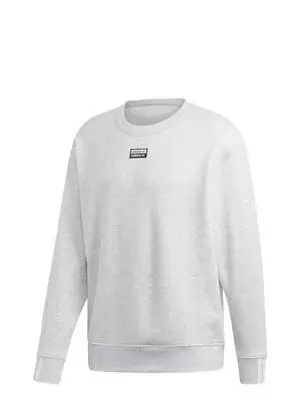 Adidas Originals Logo Crewneck Pullover - Gray