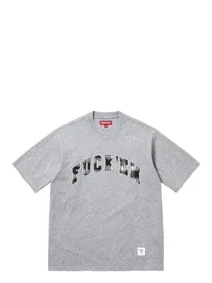Supreme Ss26 Fuck Em Plaid S/s T-shirt - Grey