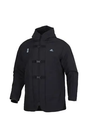 Adidas Loose Fit Casual Jacket With Buckle Detail - Black