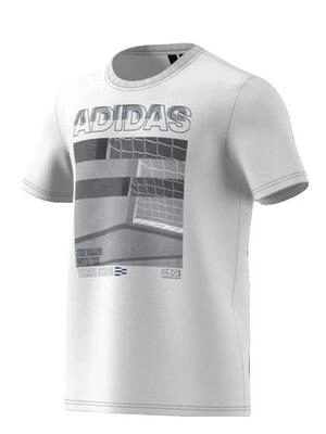 Adidas Mh Photo Tee Training Sports Round Neck Short Sleeve - White
