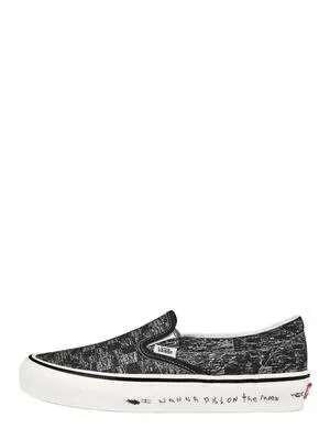 VANS Raised Wolves X Og Classic Slip-on Lx 'tv Static - Black