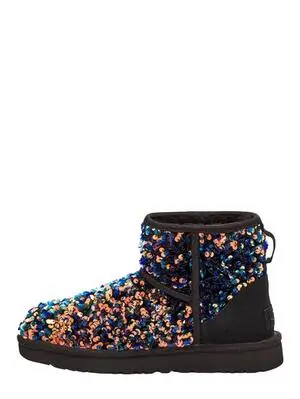 UGG Classic Mini Sequined Boots - Black