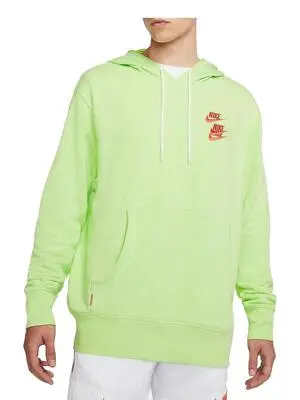 Nike Pullover French Terry Hoodie - Light Liquid Lime/orange
