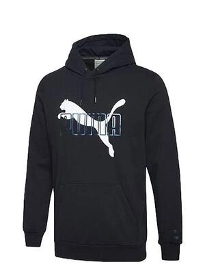 PUMA Large Logo Hoodie - Black