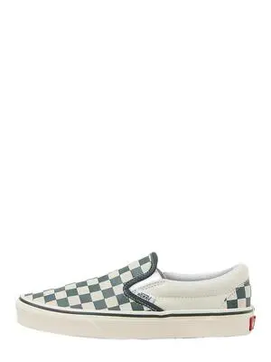 VANS Vans Classic Slip-On Checkerboard Shoes Green/white