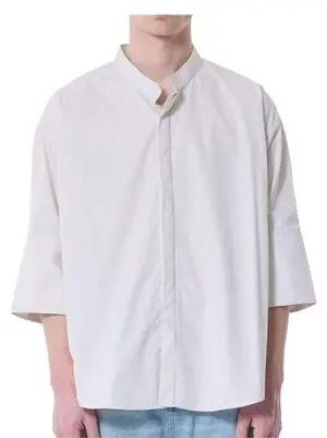 AMI Paris Ami Alexandre Mattiussi Mandarin Shirt 'chalk' Chalk