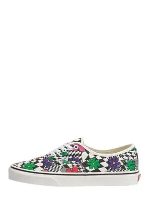 VANS Authentic Floral Checkerboard Sneakers - Multi-color