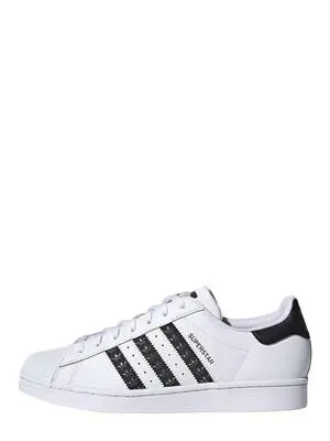 Adidas Superstar Logo Stripes Sneakers - White/black