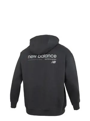 NEW BALANCE Embroidered Logo Hoodie - Black