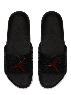 JORDAN Air Hydro V2 Slide - Black/gym Red-white