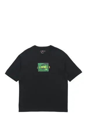JORDAN Sport Dna Logo Printing Short Sleeve - Black