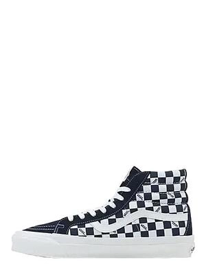 VANS Og Sk8-hi Lx Checkerboard High-top Sneakers - Navy/white