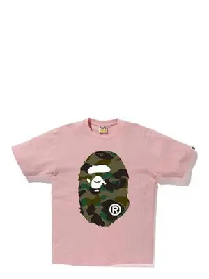 A BATHING APE A Bathing Ape Camouflage Ape Head T-shirt 'pink' Pink