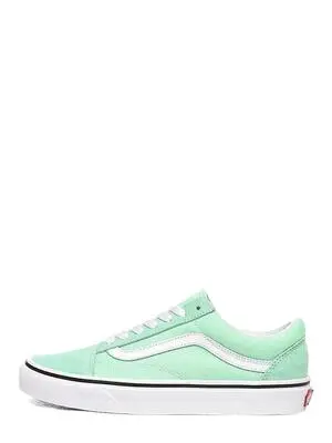 VANS Old Skool Lace Up Sneakers - Green/white