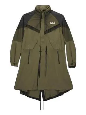 Nike X Sacai Waterproof Trench Jacket - Medium Olive