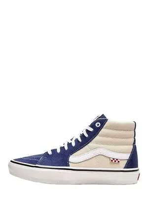 VANS High Top Skate Shoes - Blue/white