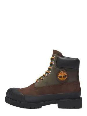 Timberland Premium 6 Inch Rubber-toe Lace-up Boots - Brown/black/green