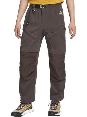 Nike Solid Color Printing Lacing Cargo Casual Pants/trousers Brown - Default Colorway