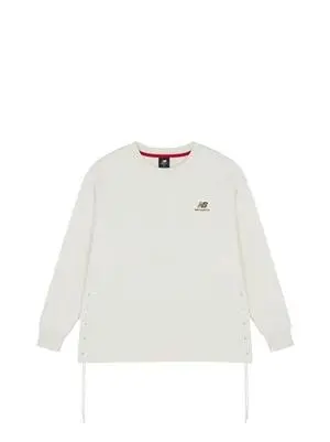 NEW BALANCE Long Sleeve Top - White/red