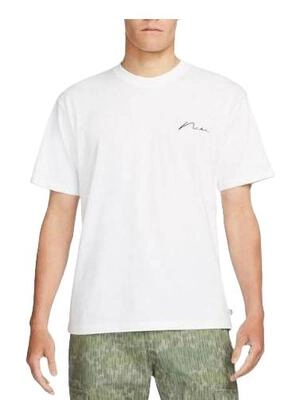 Nike Back Printing Round Neck Pullover Short Sleeve White - Default Color