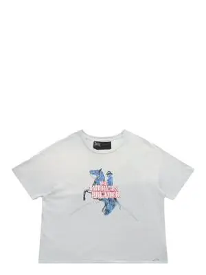 Palm Angels American Dreamer Graphic Print T-shirt - Blue