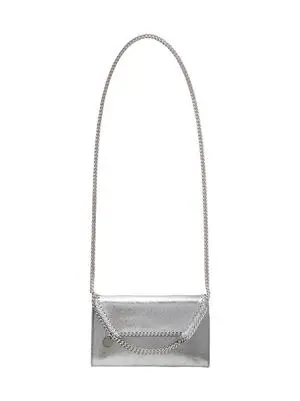 STELLA MCCARTNEY Stella McCartney Falabella Crinkled Metallic Chain Wallet