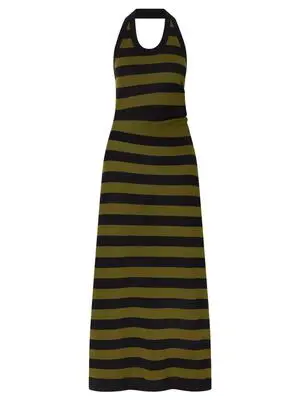 Proenza Schouler Proenza Schouler Fran Striped Cotton-Knit Midi Dress Multi