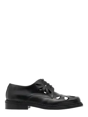 Simone Rocha Lace-up Loafers - Black