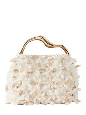 Cult Gaia Solene Mini Beaded Clutch - Neutrals