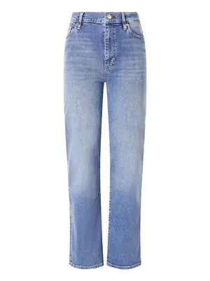FRAME Le Sleek Straight High-rise Jeans - Blue