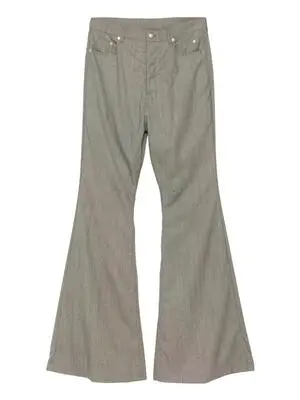 Rick Owens Bloan Bootcut Flared Trousers - Grey