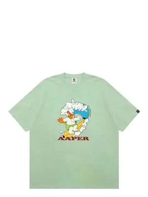 AAPE BY *A BATHING APE Graphic-print T-shirt - Green