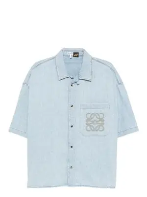 Loewe Denim Cotton Shirt - Sky Blue