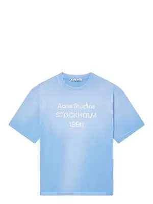Acne Studios Logo-print Cotton T-shirt - Blue