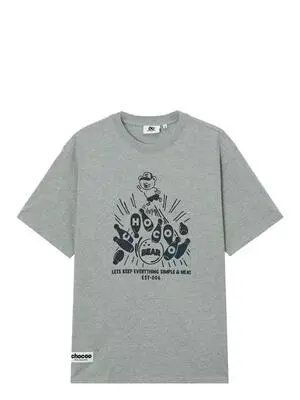 CHOCOOLATE Graphic-print T-shirt - Grey