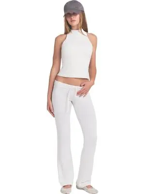 SKIMS Matte Racerback Mock Neck Tank - Ivory