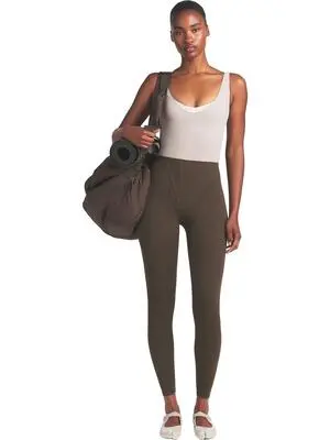 SKIMS Corset 26" Legging In Deep Neutral - Dark Sepia