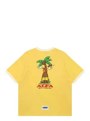 AAPE BY *A BATHING APE Graphic-print T-shirt - Yellow