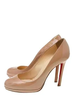 CHRISTIAN LOUBOUTIN Simple Patent Leather Pumps - Neutrals