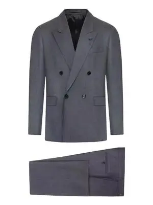 LARDINI Double-breasted Suit - Grey