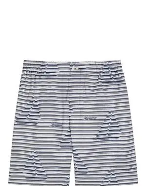 Jacquemus Le Short Caleçon Striped Jacquard Cotton Shorts - Multicoloured