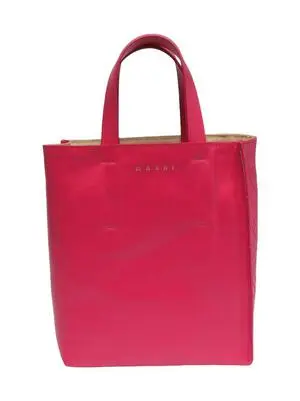 Marni Museo Leather Tote Bag - Red