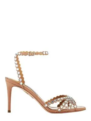 AQUAZZURA Aquazzura Tequila Embellished Heeled Sandals